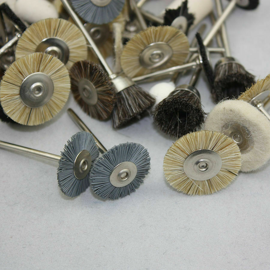 50pcs Dental Lab Assorted Brushes Polishing Buffing Wheels Rotary Tools ...