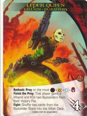 LEPER QUEEN Upper Deck Marvel Legendary MESSIAH COMPLEX VILLAIN ...