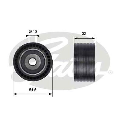 Gates Idler Pulley for Timing Belt T41237 fits Renault Clio X65 | eBay