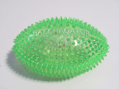 KREWE OF BACCHUS 5" LONG GREEN "BACCHAGATOR" RUBBER LIGHT-UP FOOTBALL ...