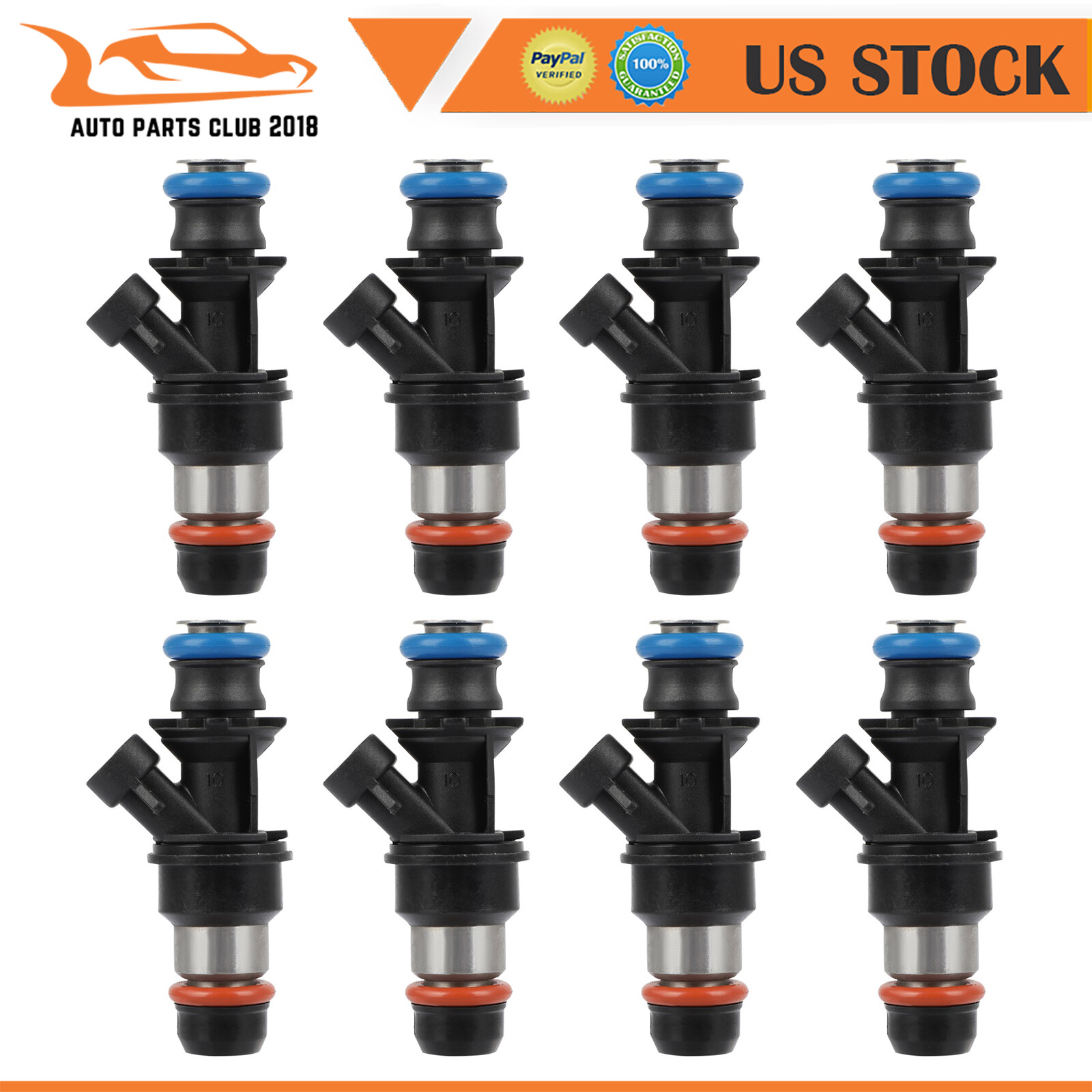 8 Fuel Injectors For Chevy Silverado 1500 Silverado 2500 4.8L 5.3L 6.0L ...