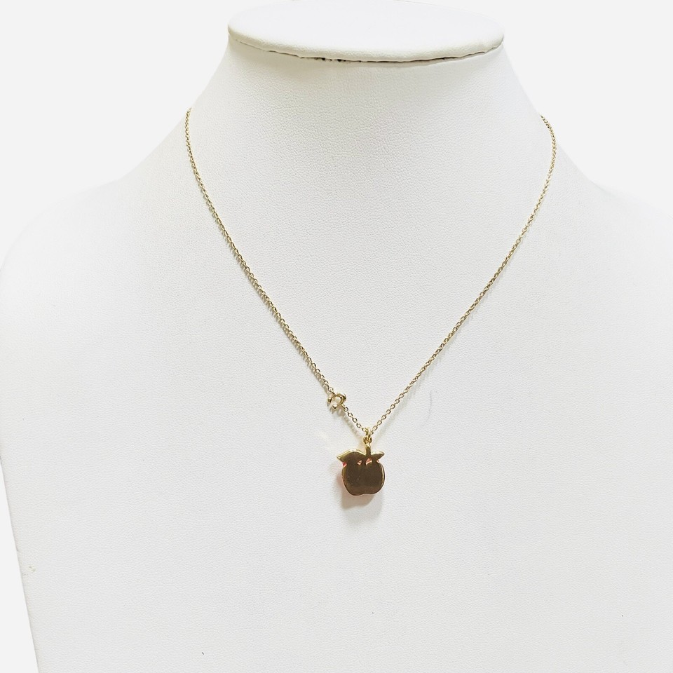 Coach Signature Logo Apple Necklace Teacher Back To School Rhinestone ...