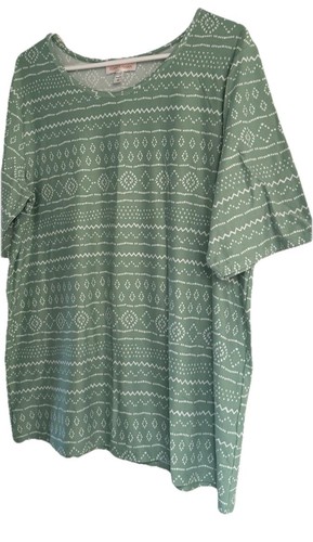 Stan Herman Ladies Lounge Set~Top & Pants~ Green Geo Print~Sz Medium | eBay