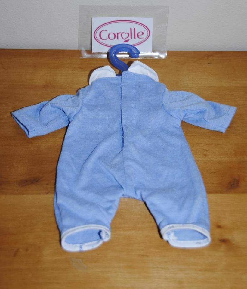 🤡 Vêtement COROLLE 30 Cm Poupon Poupée Combinaison Pyjama Bleu Col ...