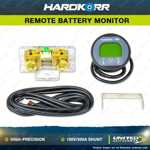 Hardkorr Remote Battery Monitor - with High Precision 100V/500A Shunt ...