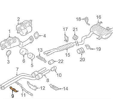 Genuine BMW Exhaust System Pipe Clamp OEM 18207524535 | eBay