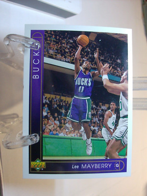 1993-94 Upper Deck Basketball #407 - Lee Mayberry - Milwaukee Bucks 93 ...