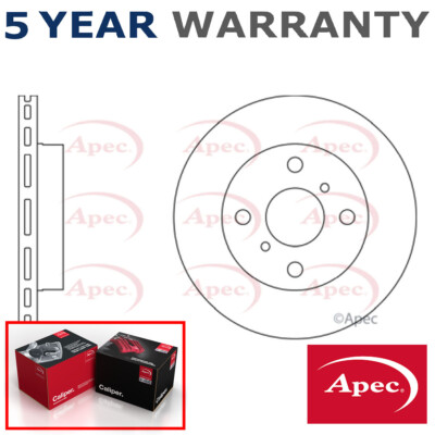 Apec Front Brake Disc Fits Toyota Yaris 1999-2005 1.0 1.3 1.4 D ...