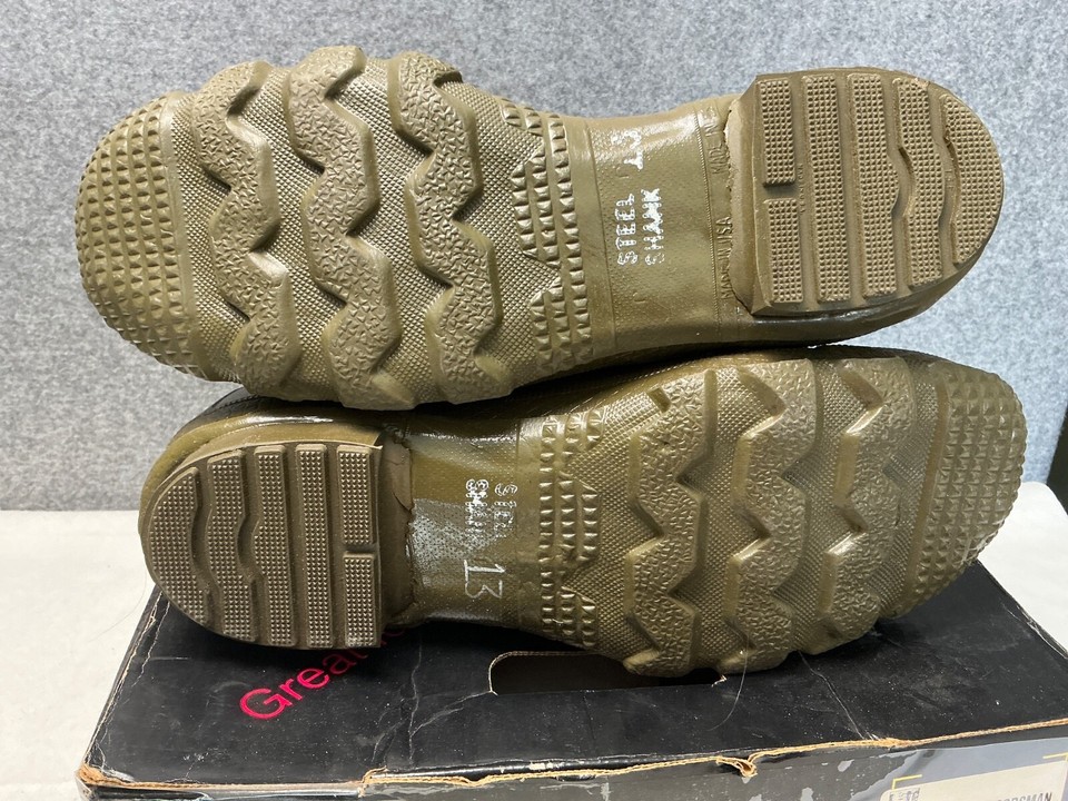 NOS LaCrosse 26004 Outdoorsman 12" Insulated Pac Lace-Up Rubber Boot ...