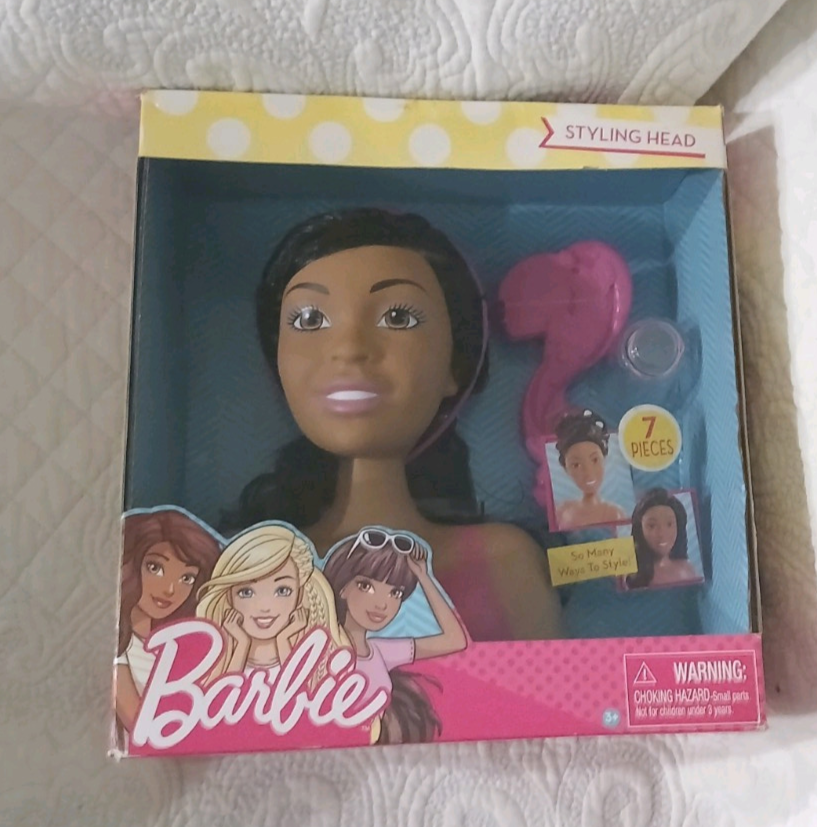 Just Play Barbie Fab Friend Styling Head African American 7 Pcs Doll ...