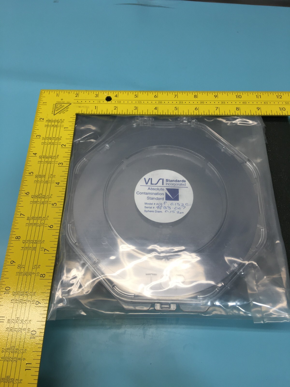 VSLI Standard Sphere Wafer DIA 0.152um ACS 8-0.152C, 4833-007, 122433 ...