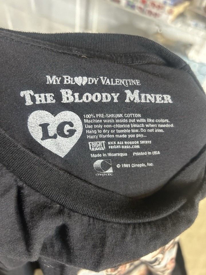 Fright Rags My Bloody Valentine Miner Shirt Best Fit medium OOP | eBay