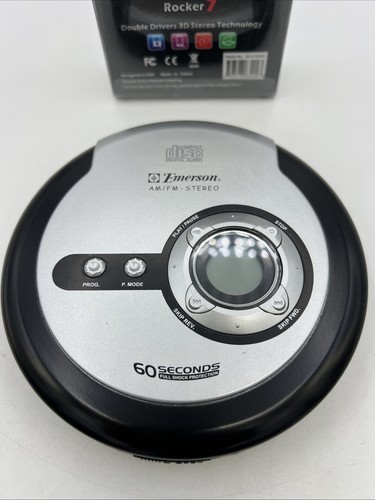 Emerson HD8116 AM FM stereo walkman CD player portable TESTED WORKING ...