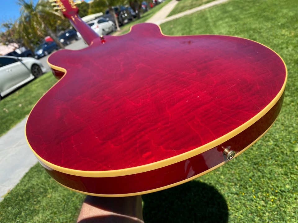 1990's Gibson Cherry Red ES-335 Custom Shop Edition Left Handed Long ...