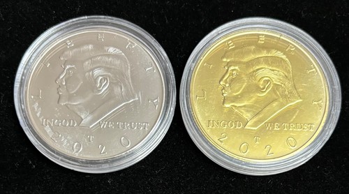 Donald Trump Liberty Coin Gold and Silver Tone 45 President Elect 2020 ...