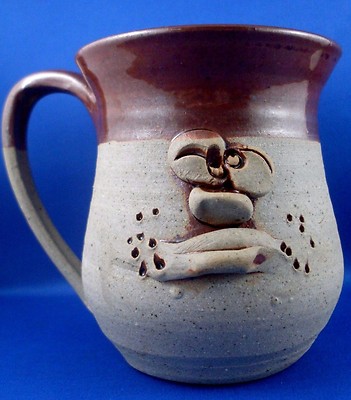 STRUTT Australia QUIRKY FACE CHARACTER Pottery Mug HANDCRAFTED ...