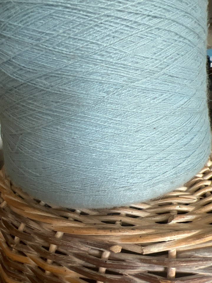 Soft Light Blue Cone Peruvian Alpaca/Acrylic mix Yarn #0weight 2lb 3oz ...