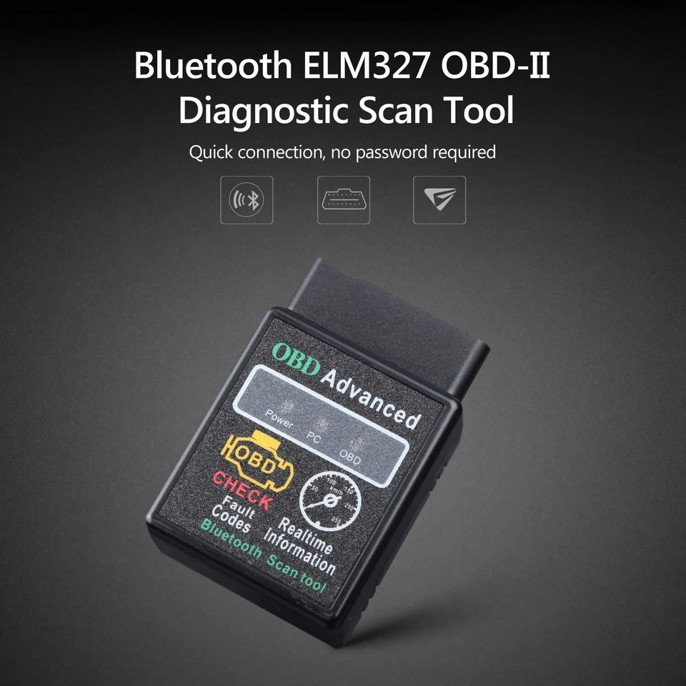 OBD2 Car Bluetooth Code Scanner Reader ELM 327 Automotive Diagnostic Tool OBDII | eBay