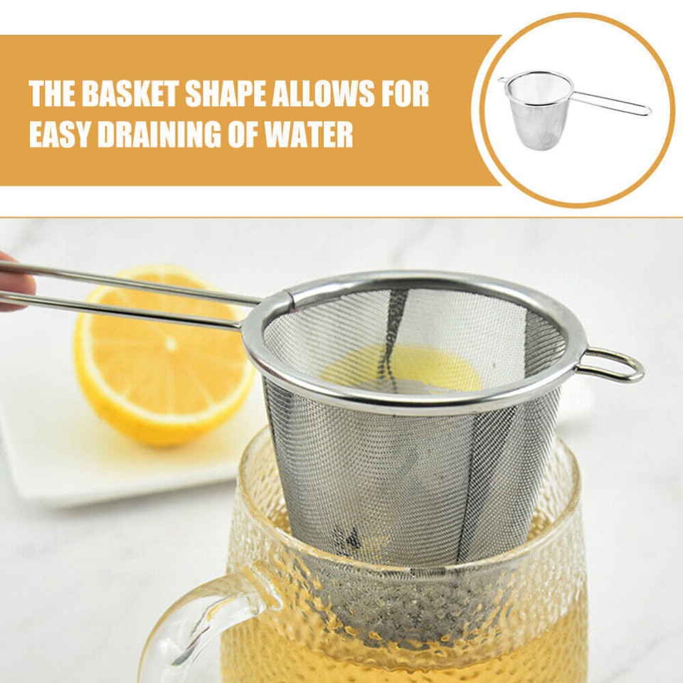 Large Tea Strainer Fine Mesh Strainer For Kitchen Stainless Steel ...