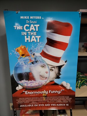 Dr. Seuss The Cat In The Hat - Original Motion Picture (27x40) Poster ...