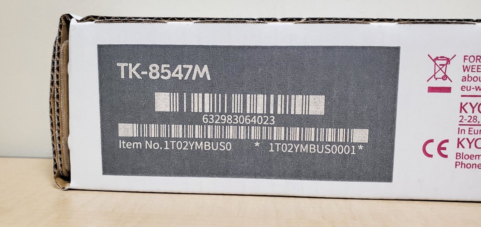 Genuine OEM TK-8547 / TK-8549 Kyocera Toner Cartridges KYMC for ...