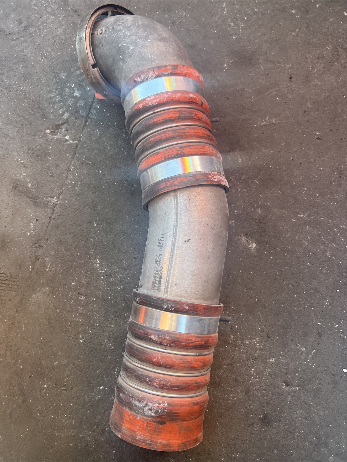 D66-1806 AIR INTAKE PIPE CAC 4" PACCAR MX-13 + Elbow Pipe 17777AB | eBay