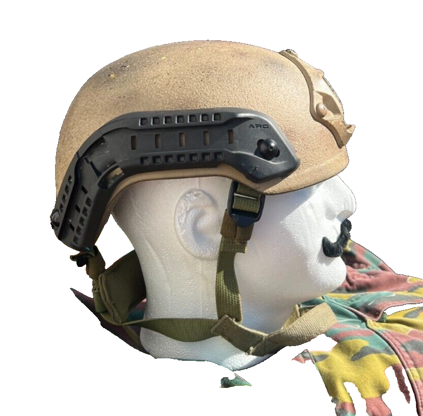 Rabintex RBH Aircrew Helmet High Cut, Tan, Ballistic IIIA, Opscore Rail ...