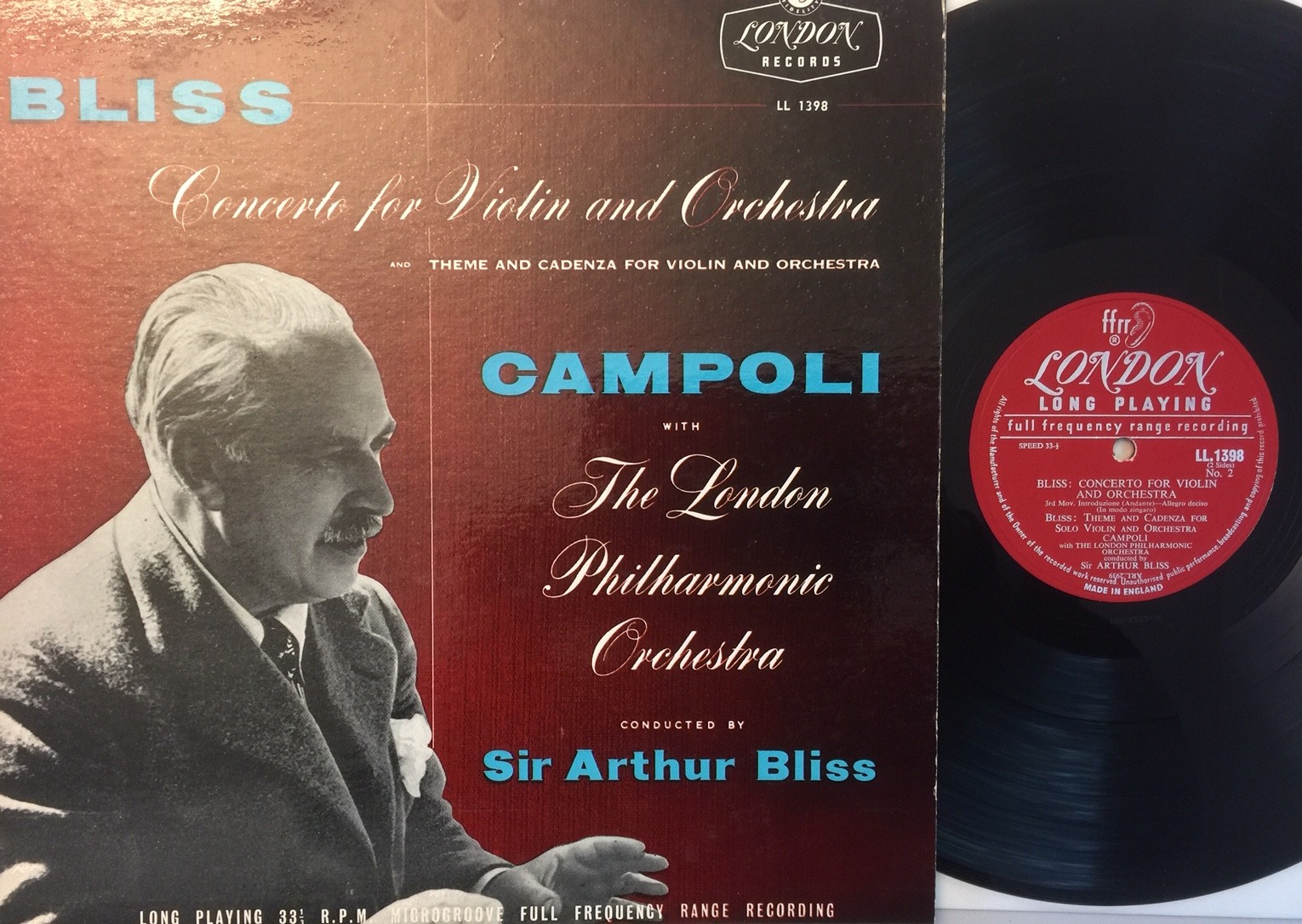 CAMPOLI BLISS VIOLIN CONCERTO FIRST LONDON MONO PRESSING LP | eBay