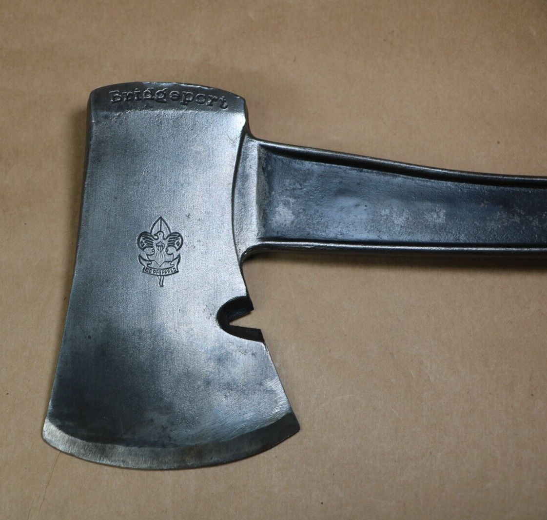 Vintage BRIDGEPORT Boy Scout Hatchet, USA, Hand Axe, Camping ,Scouts ...