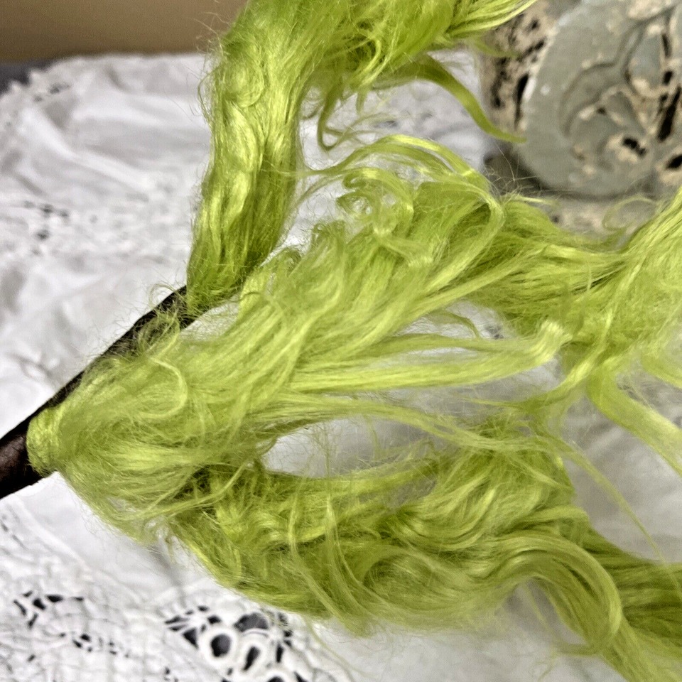 2x Whimsical Grinch Green Fluffy Spiral Christmas Grinch Pick Green ...