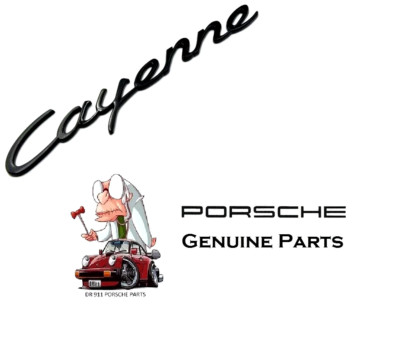 Genuine Porsche Cayenne Rear Trunk Emblem in Black 2011-2017 ...