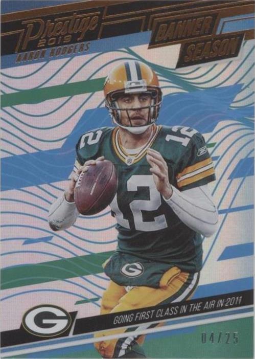 2019 Panini Prestige - Banner Season Aaron Rodgers #BS-AR Xtra Points ...