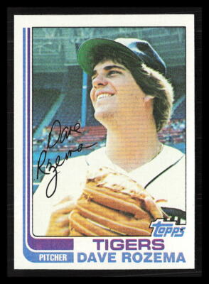 Dave Rozema 1982 Topps #319 Detroit Tigers | eBay