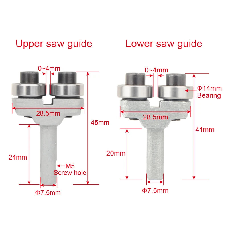 Bandsaw Blade Guides Tools Aluminum Alloy Durable Woodworking Ball ...