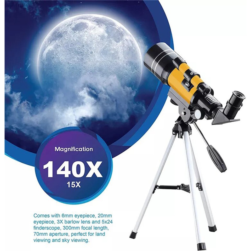 Educational Astronomy Telescope w/ Tripod Perfect Holiday Gift for Kids ...