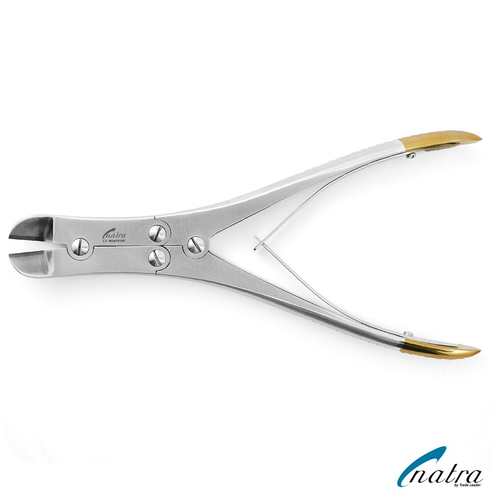 TC Vital Wire Cutter 6'' side double action dental pliers angled 16 cm ...