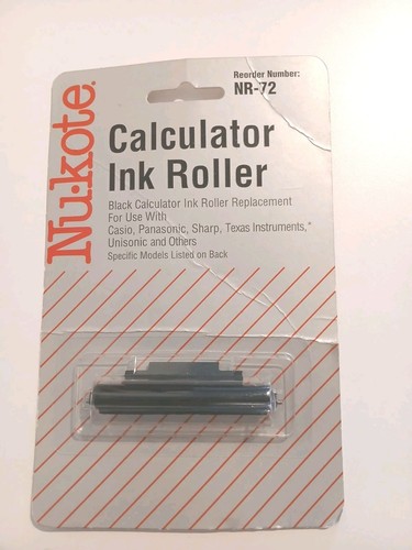 Nukote Calculator Ink Roller NR-72, Casio, Panasonic, Sharp, Texas Inst ...