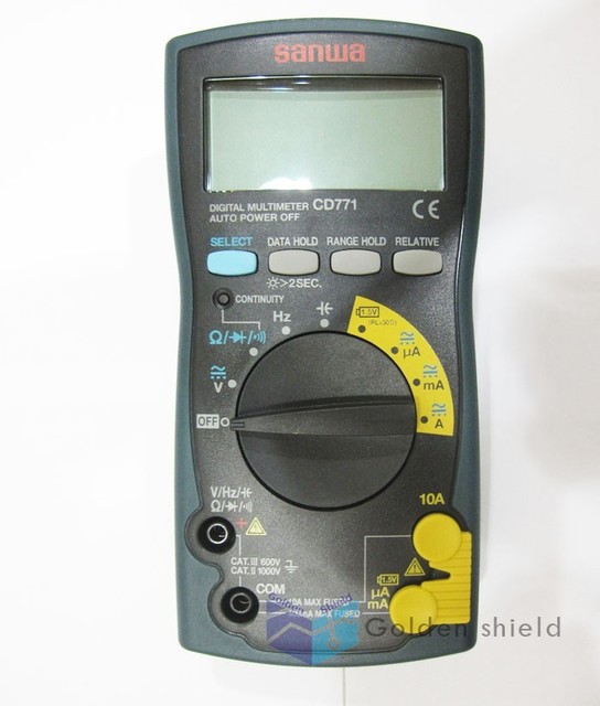 Sanwa CD771 Digital Multimeter Mounted Backlit From Japan for sale ...