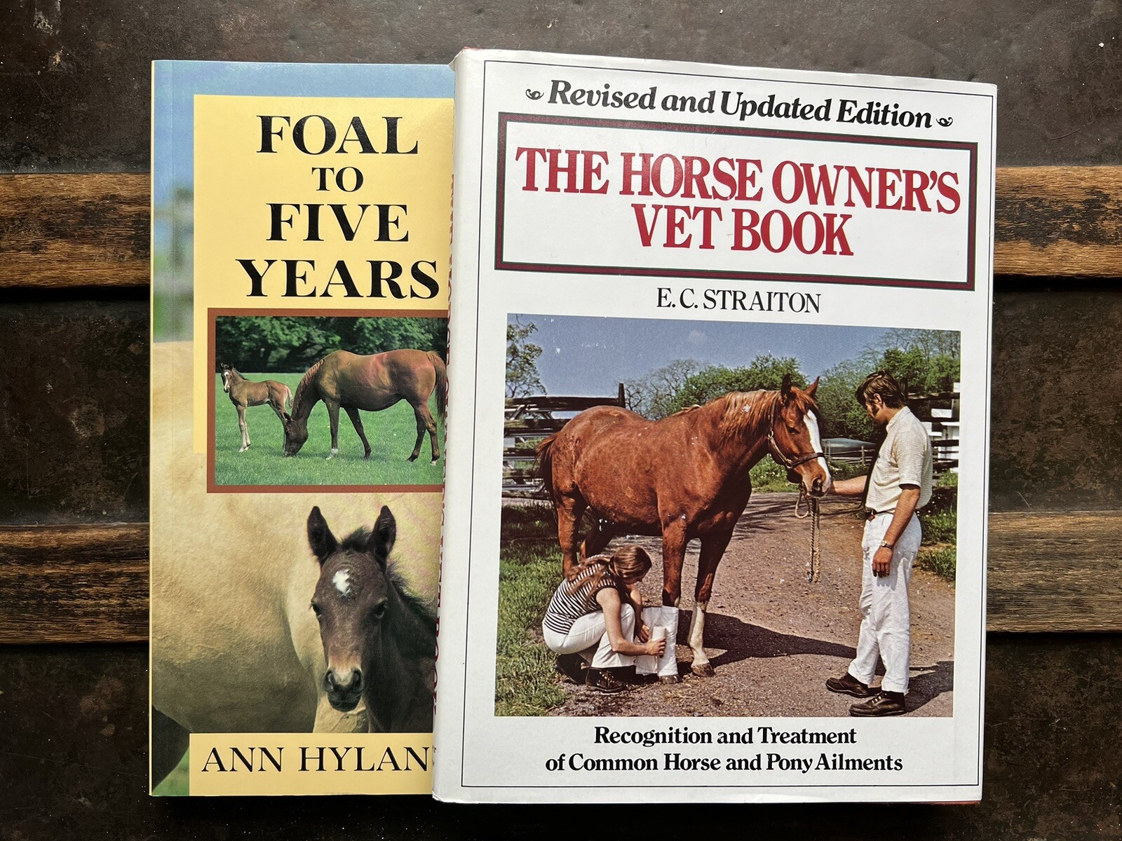 Lot Of 2 Horse Books- Foal To Five Years & The Horse Owner's Vet Book ...