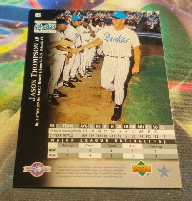 1994 Upper Deck Top Prospect JASON THOMPSON San Diego Padres #85 | eBay