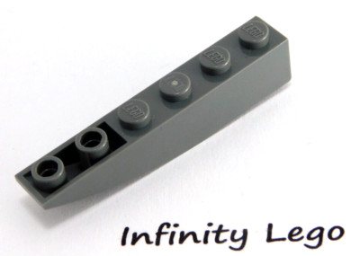 10 LEGO Dark Grey Slope Curved Top 6 x 1 Inverted (41763 / 42023) - 10 ...