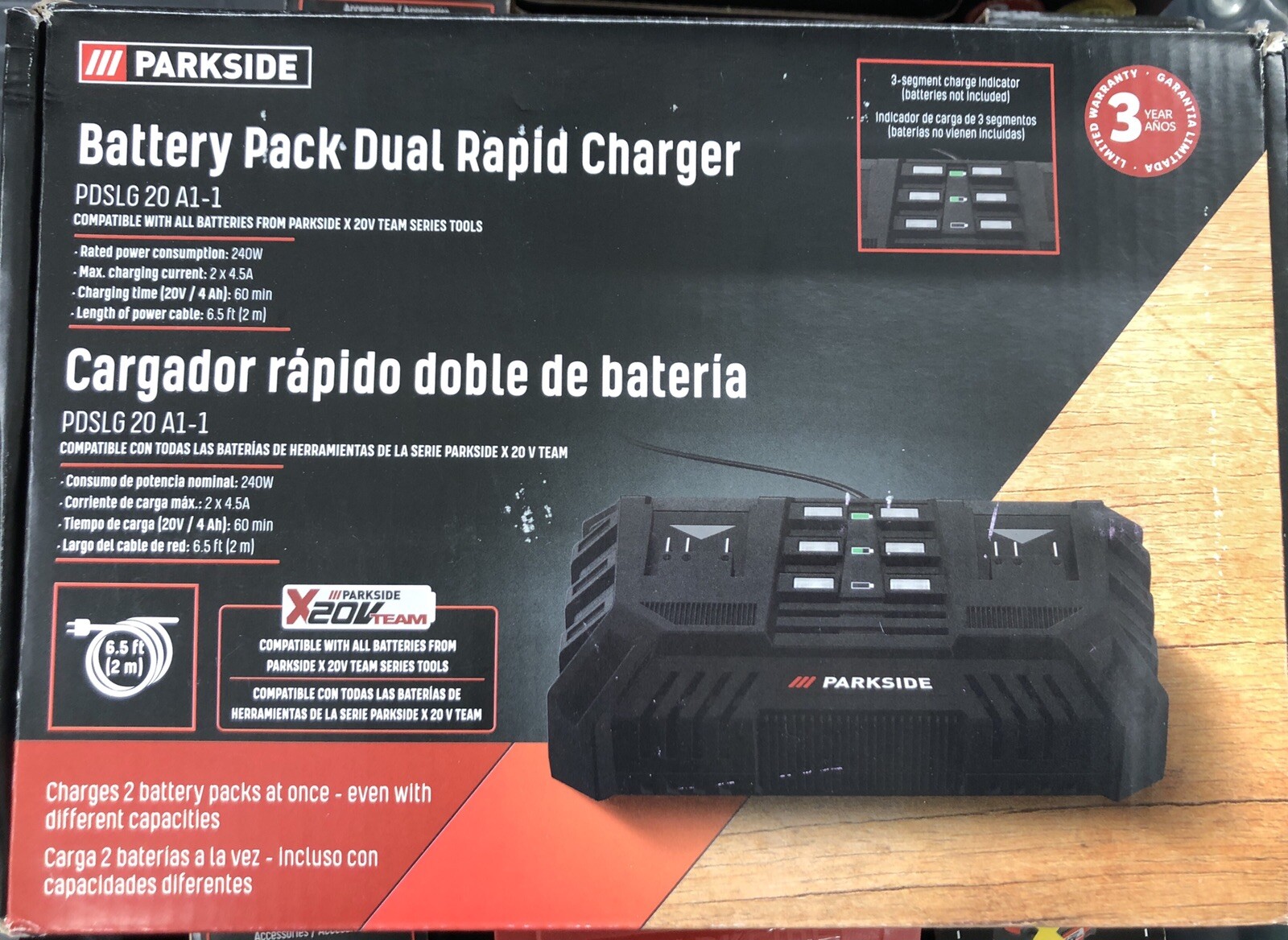 PARKSIDE Battery Pack Dual Rapid Charger | eBay