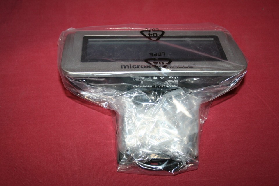 Oracle MICROS LCD Rear Display Series 2 P/N 7321806 w/Mount/Cable-NEW ...