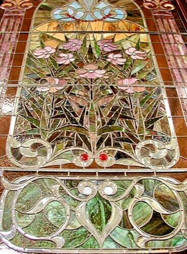 John LaFarge stained glass window Large 6' x 10' Non religious rare c ...
