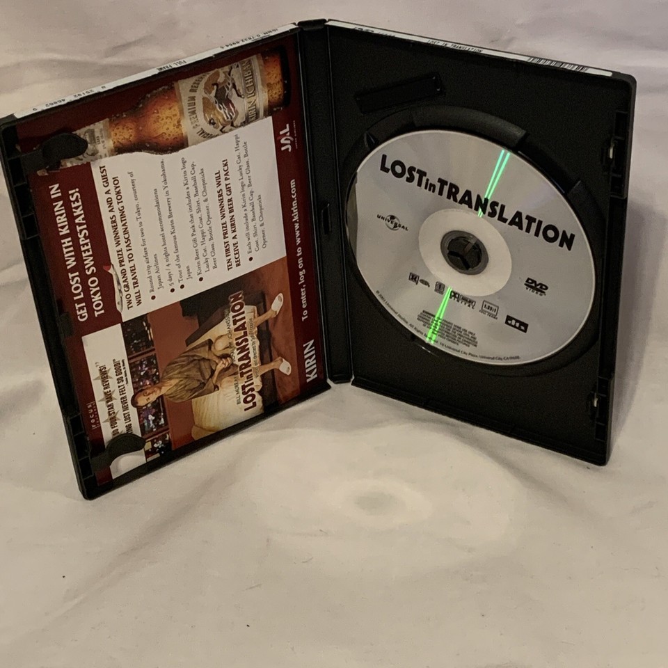 Lost in Translation (DVD, 2004,Full Screen) Bill Murray, Scarlett ...