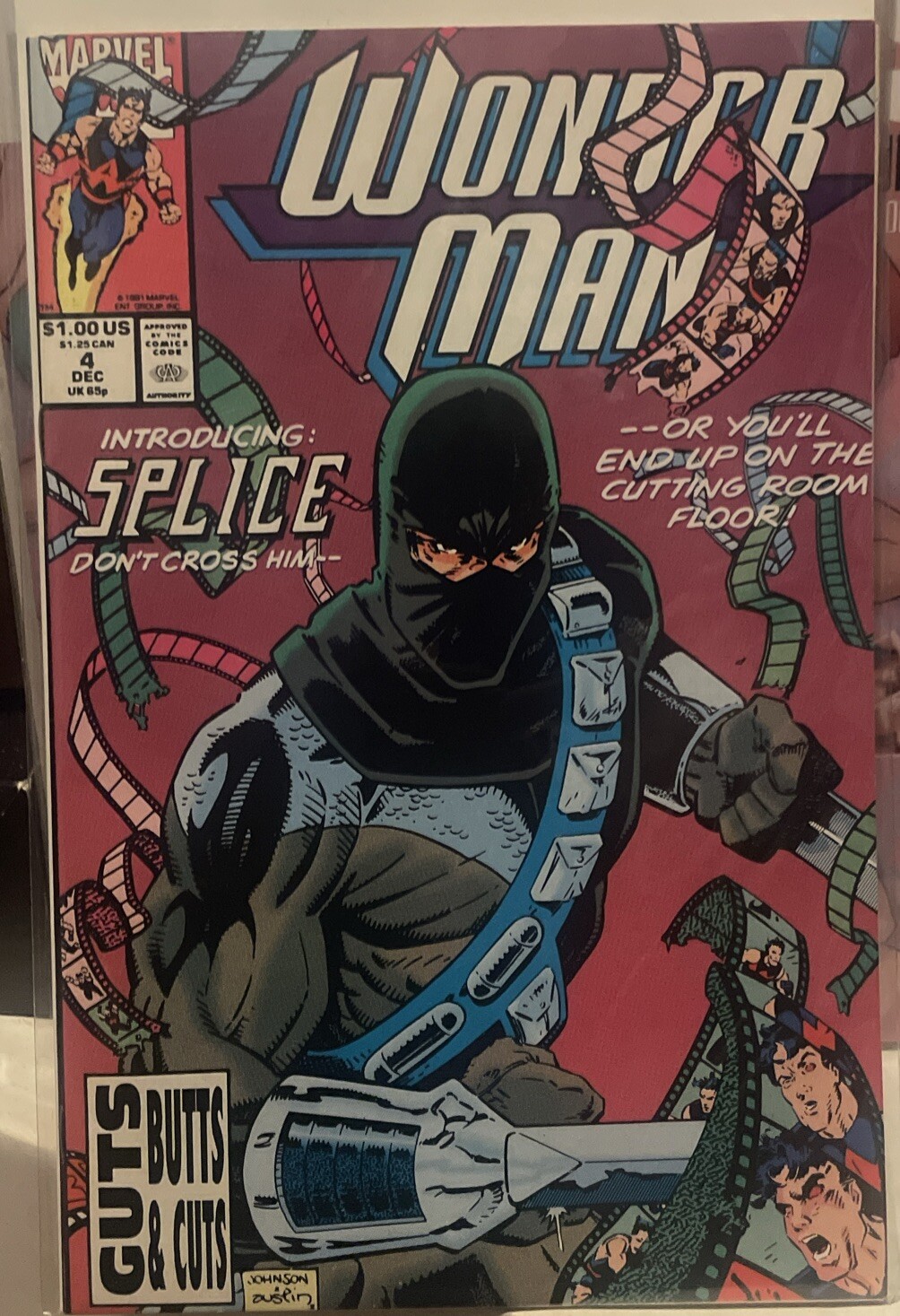 Wonder Man #4 - 1st App Splice - Marvel Comics 1991 - Amazing Condition ...