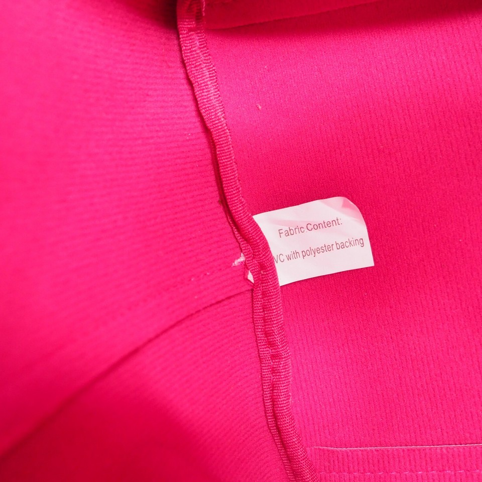 PVC Tote Bag Womens Pink Polyester Lining Large Shoulder Bag Purse | eBay