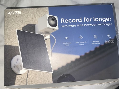 Wyze Solar Panel Continuous Power 2.5W 5V Compatible With Wyze Cam ...