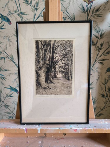 Antique Etching 'Epping Forest' by Frederick Slocombe (1847 - 1920) | eBay