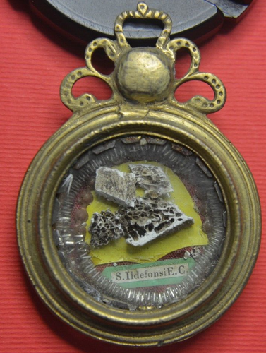 relikt SHRINE relic reliquary RELICARIO RELIQUIEN S. ILDELFONSO BISHOP ...